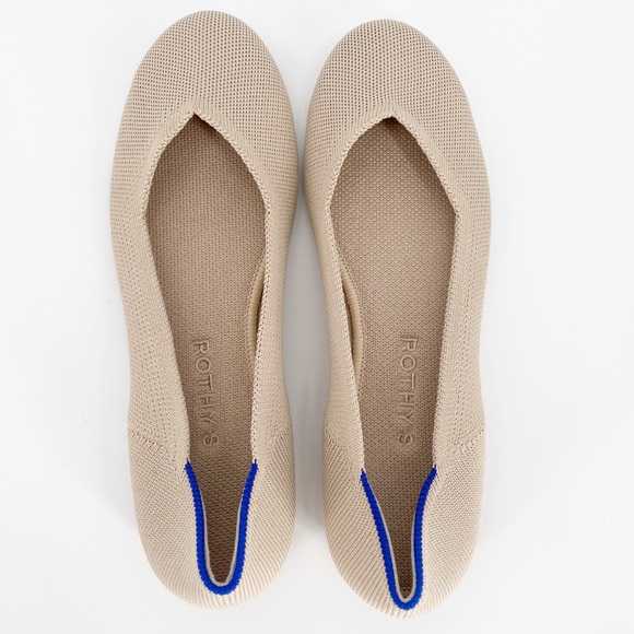 Rothy's | Shoes | Rothys The Flat Shoe Ecru Slip On Flats Round Toe ...